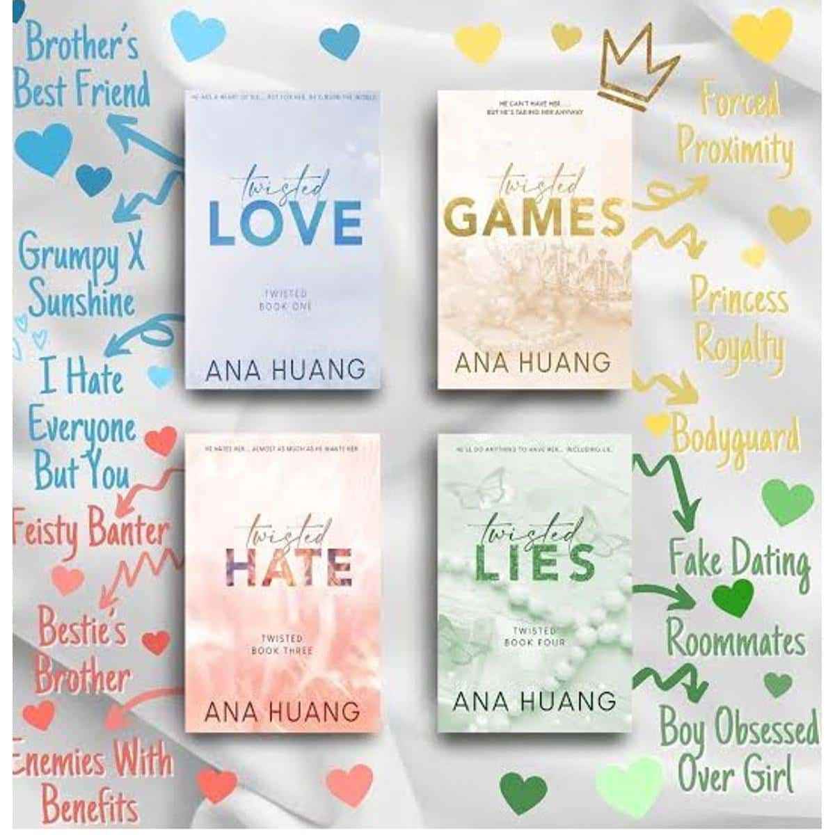 Ana Huang Books Set Of 4 OnlineBooksOutlet Ana Huang Books Set Of 4 OnlineBooksOutlet