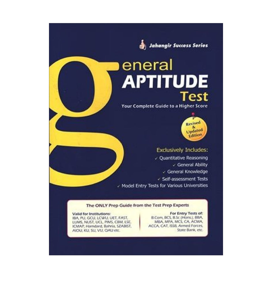 General APTITUDE TEST By Test Prep Experts – Jahangir Success Series ...